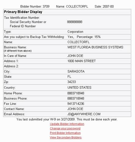 Bidder Registration